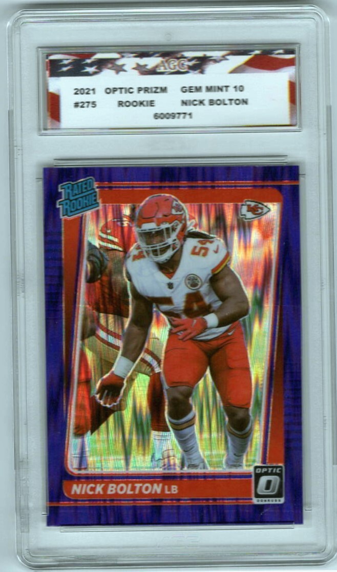 2021 Panini Donruss Optic - Rated Rookie Purple Shock Prizm #275 Nick ...