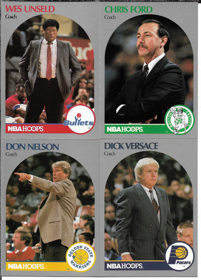 1990-91 NBA Hoops Coaches 10 Card Lot with Phil Jackson NM | eBay