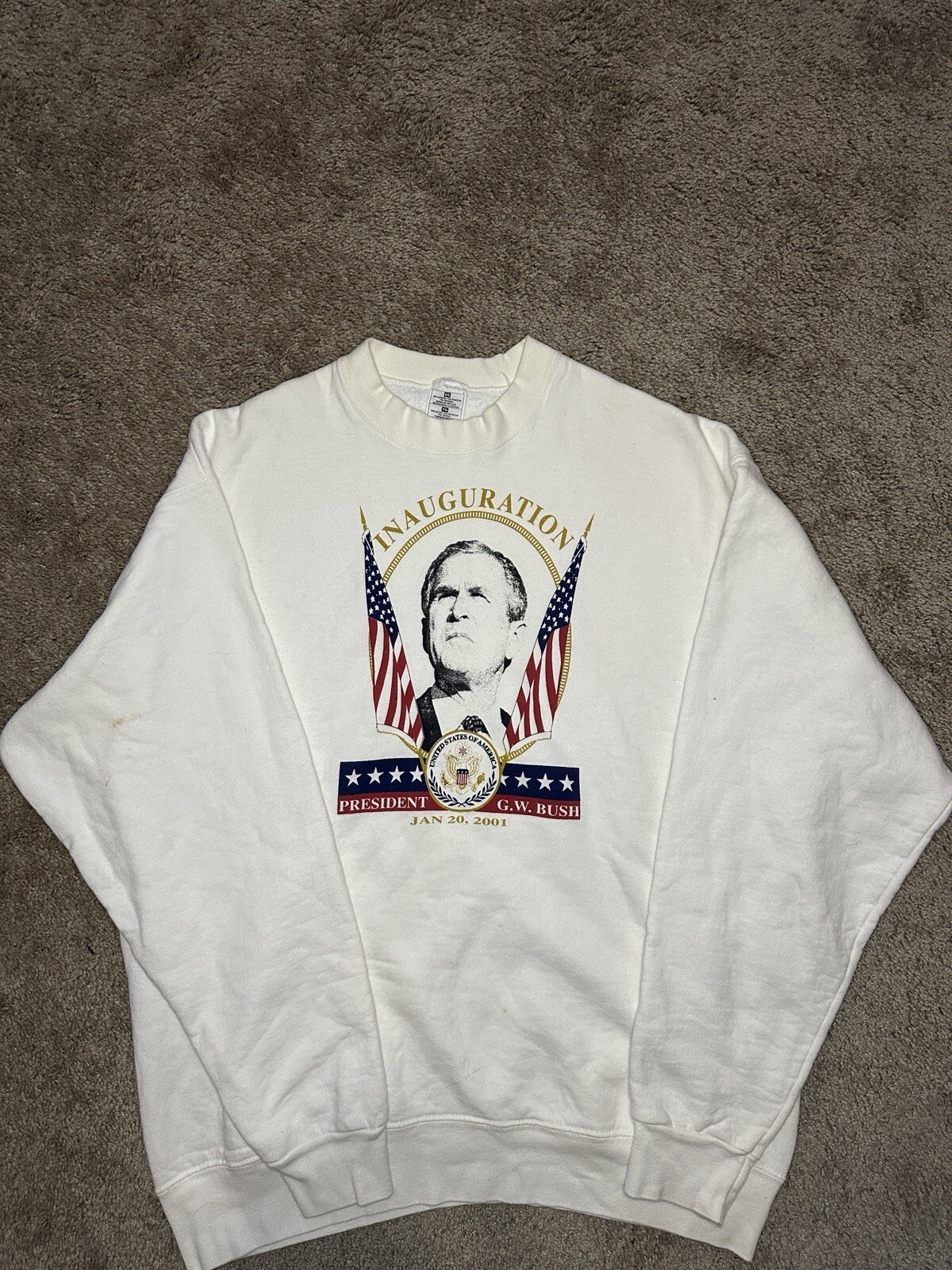 2001 George W Bush Inauguration Sweater XL - Gem