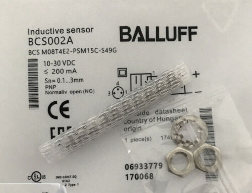 1PCS NEW FOR BALLUFF Proximity Switch BCS002A BCS M08T4E2-PSM15C-S49G ...