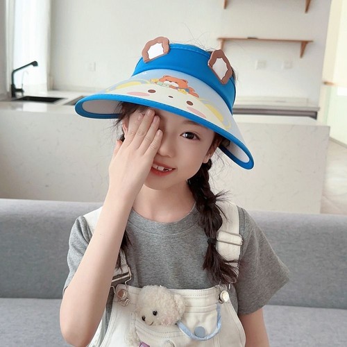 Wide Brim Kids Sun Hat Open-top Visor Cute Panama Cap Summer | eBay