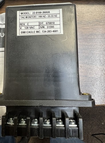 BWI Eagle Tac-Monitor 22-8100-2000A, Proportional Speed Monitor Shaft ...