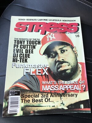 Stress Magazine Issue #16 FUNKMASTER FLEX Cover 1999 Rap Hip Hop Nas | eBay