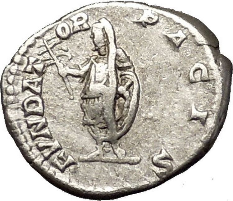 SEPTIMIUS SEVERUS Veiled with branch 202AD Silver Ancient Roman Coin ...