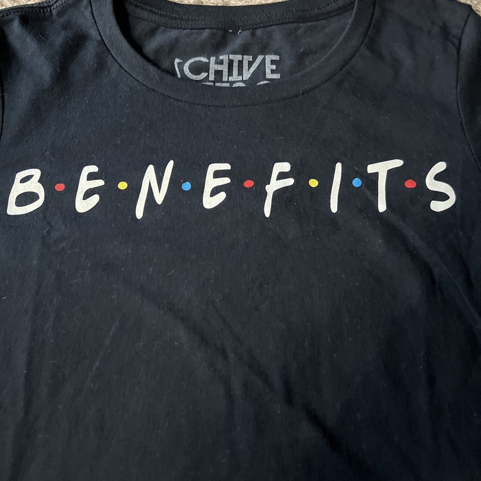 chive tees Benefits Women's Tshirt Great Condition Size Medium | eBay