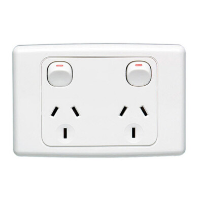 15 A Amp 240V Double Power Point Wall Socket outlet GPO with switch | eBay