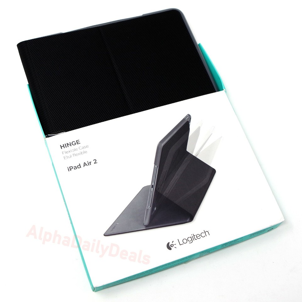 Logitech Hinge Flexible Folio Case with Stand for iPad Air 2 Carbon ...