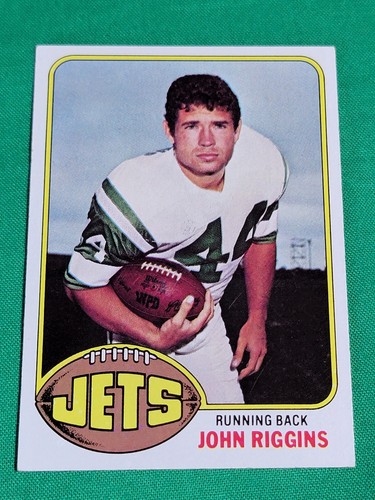 1976 Topps Football John Riggins Jets Commander HOF *Great Shape, See ...