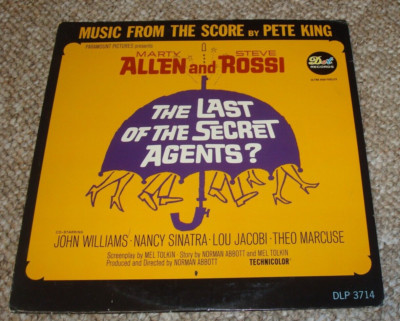 The Last of the Secret Agents Pete King Score. Film Sound Track. Vinyl ...