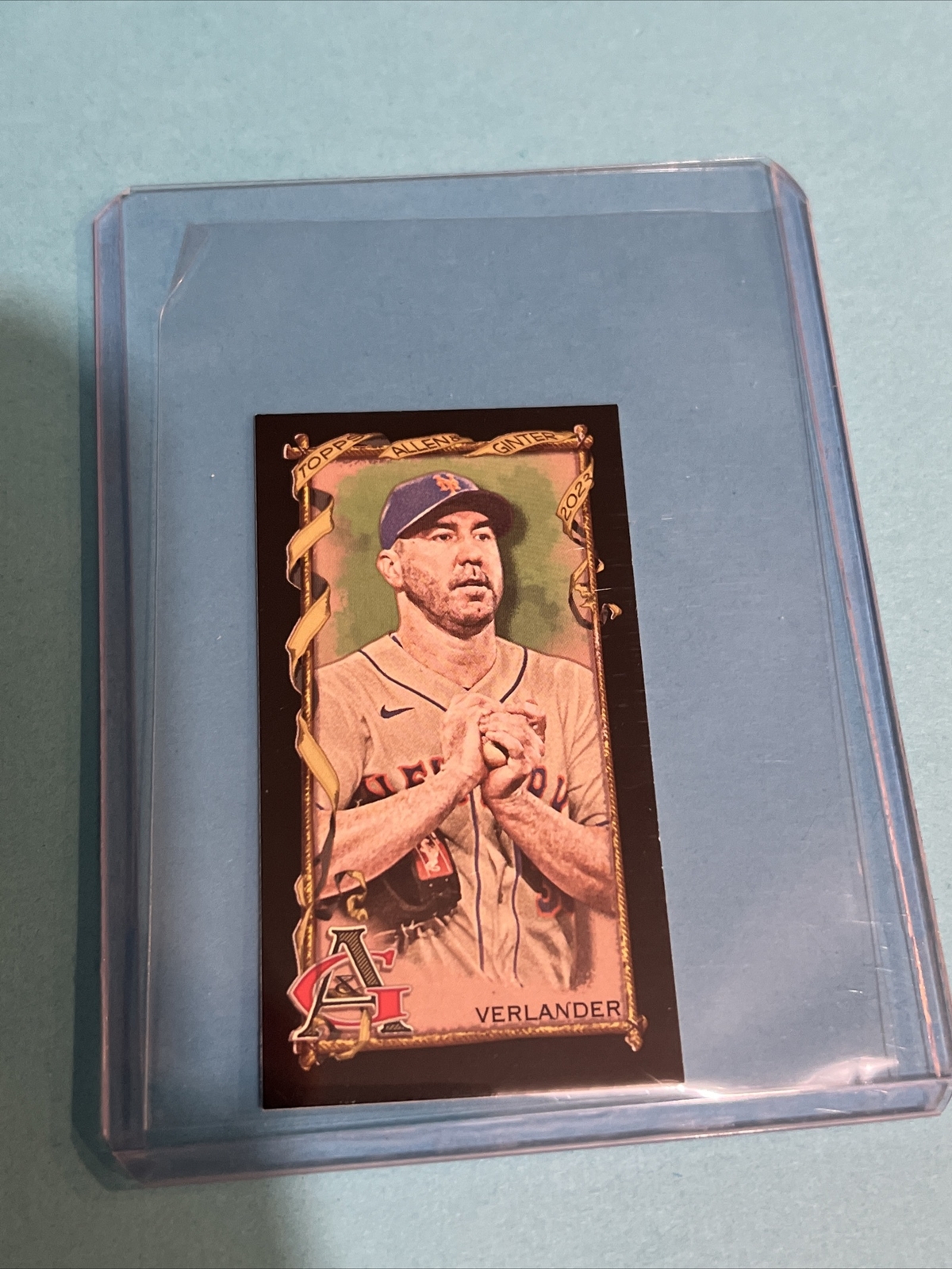 2023 Allen & Ginter Mini Black Border Justin Verlander #15 New York ...