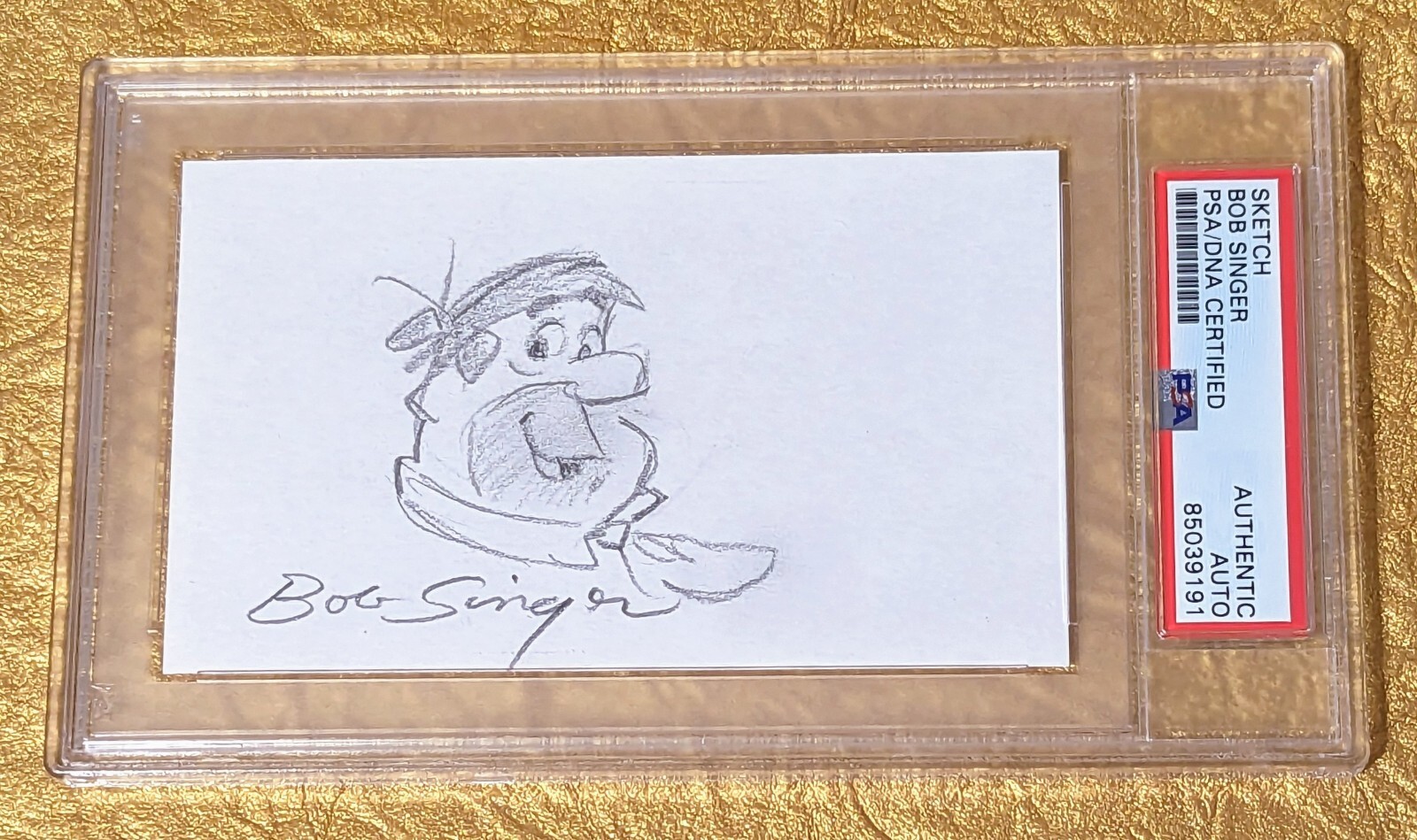 Bob Singer Sketch PSA Autograph Hand Drawn Signed Sketch Fred ...