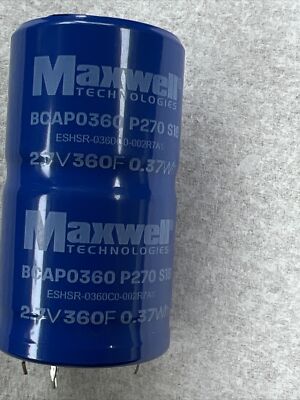 Capacitors - Maxwell Capacitor