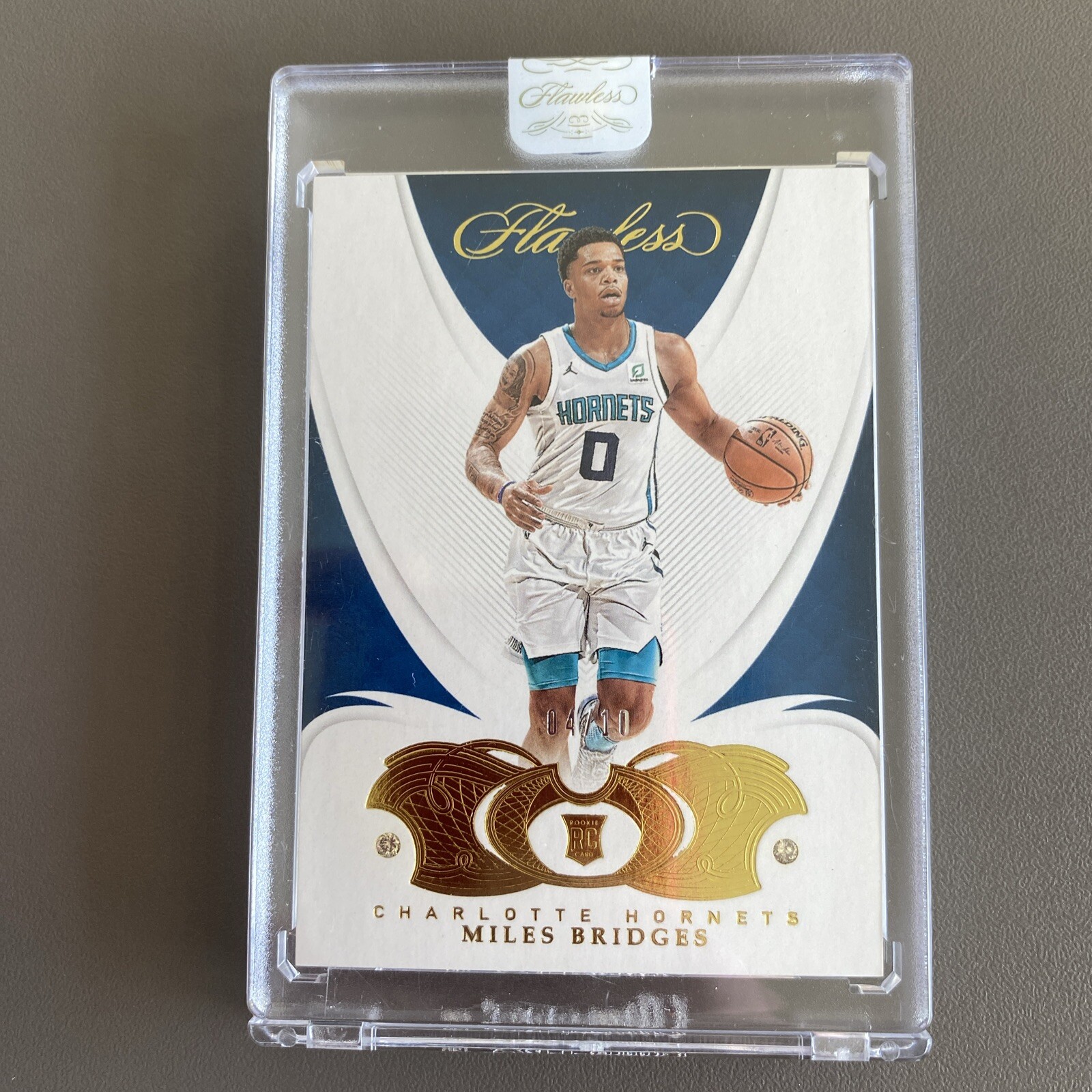 2018-19 Panini Flawless Miles Bridges Rookie Gold Double Diamond 04/10 ...