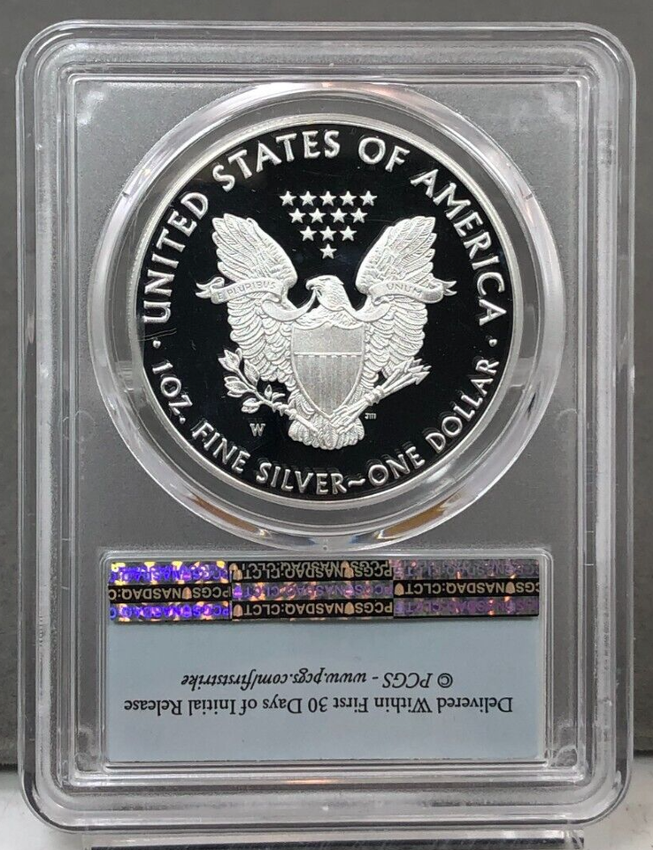 2018-W $1 PROOF American Silver Eagle PCGS PR69 DCAM ~ First Strike ...