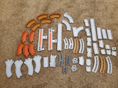 Lot of 50+ Piece Thomas & Friends Trackmaster Mattel Train Track ...
