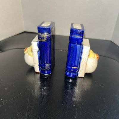 Cobalt Blue Book Ends Salt & Pepper Shaker | eBay
