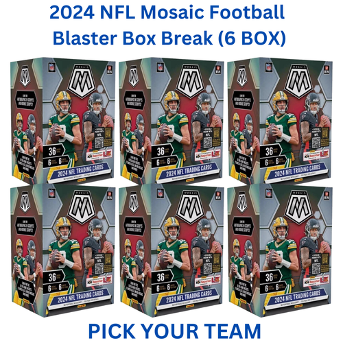 Philadelphia Eagles 2024 NFL Mosaic Football Blaster Box (6X) PYT Break ...