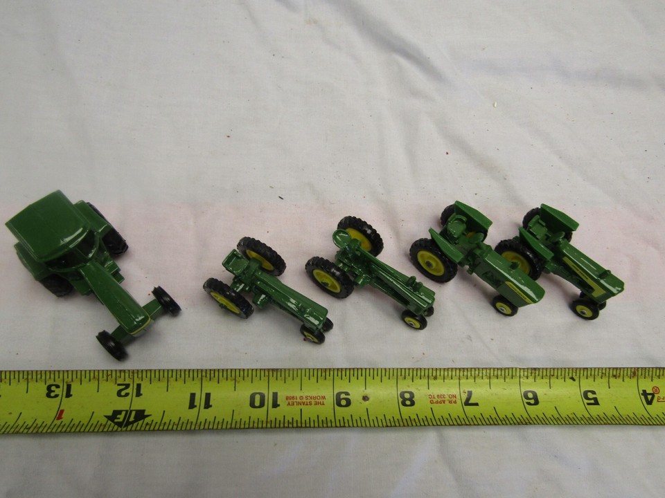 LOT ERTL FARM TRACTOR JOHN DEERE 1/64 SCALE NARROW FRONT GROUP MINI ...
