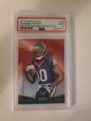 DeAndre Hopkins 2013 Topps Holiday Mega Chrome Refractor Refractor PSA ...