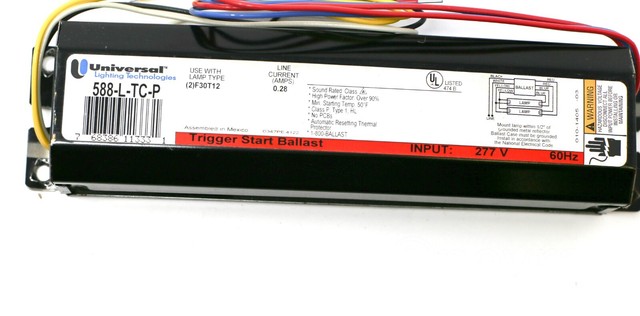 Universal 588-L-TC-P Therm-o-matic-x Rapid Start Ballast 25w 277v-ac for sale online | eBay