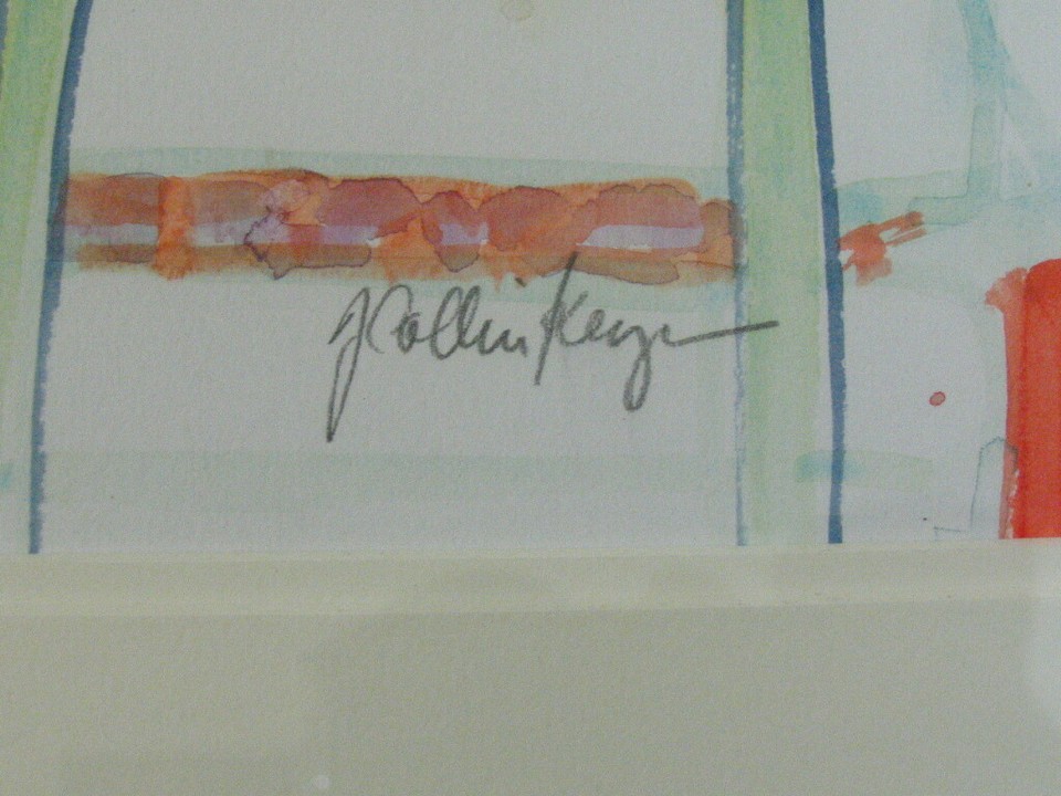 Jeanie Collin Keys Signed Water Color From The "Where I've Been ...