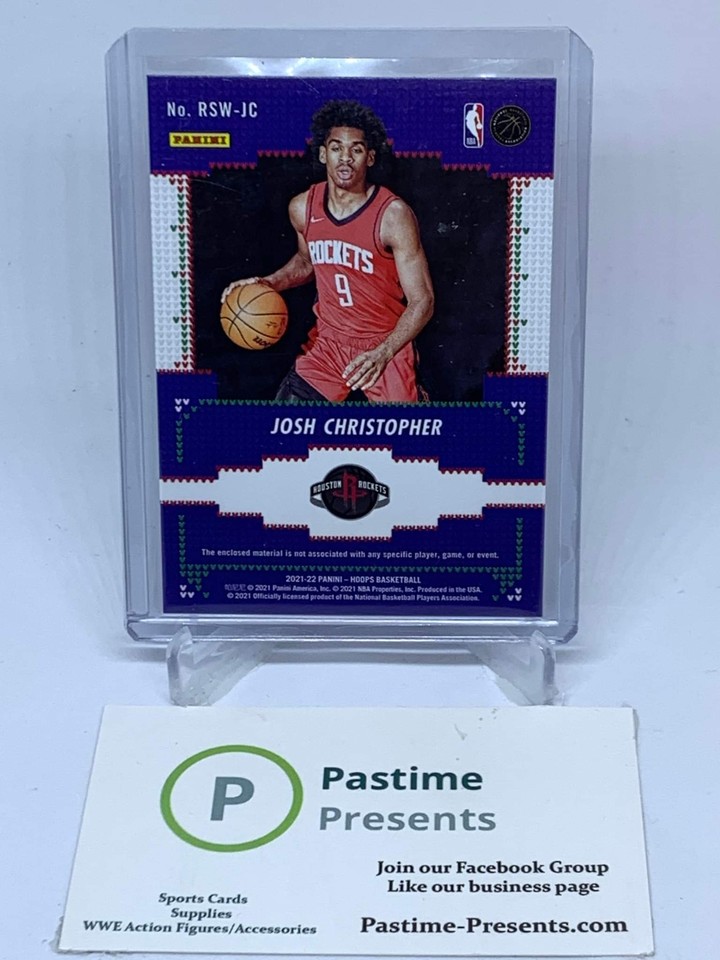2021-22 Hoops #RSW-JC Josh Christopher Rookie Sweaters Jersey RC ...
