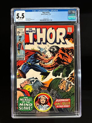 Thor #172 CGC 5.5 (1970) - The Mind Slave | eBay