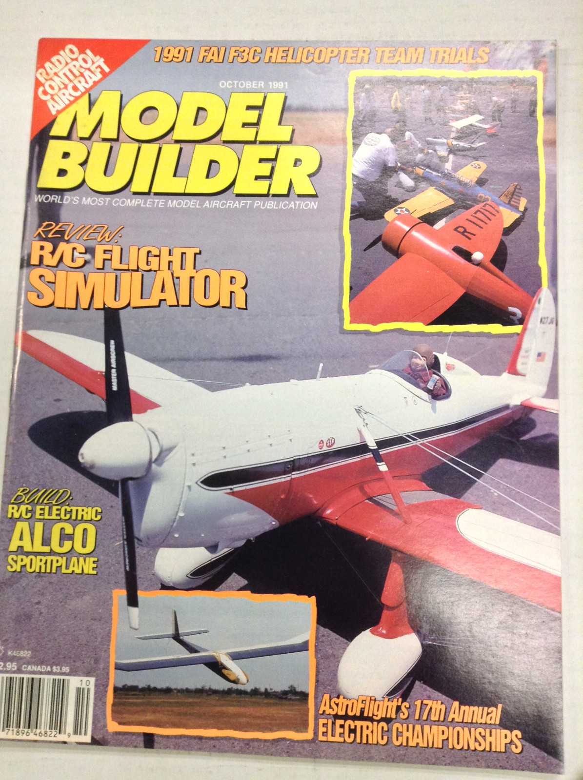 Model Builder Magazine R/C Flight Simulator Alco Sport October 1991 ...