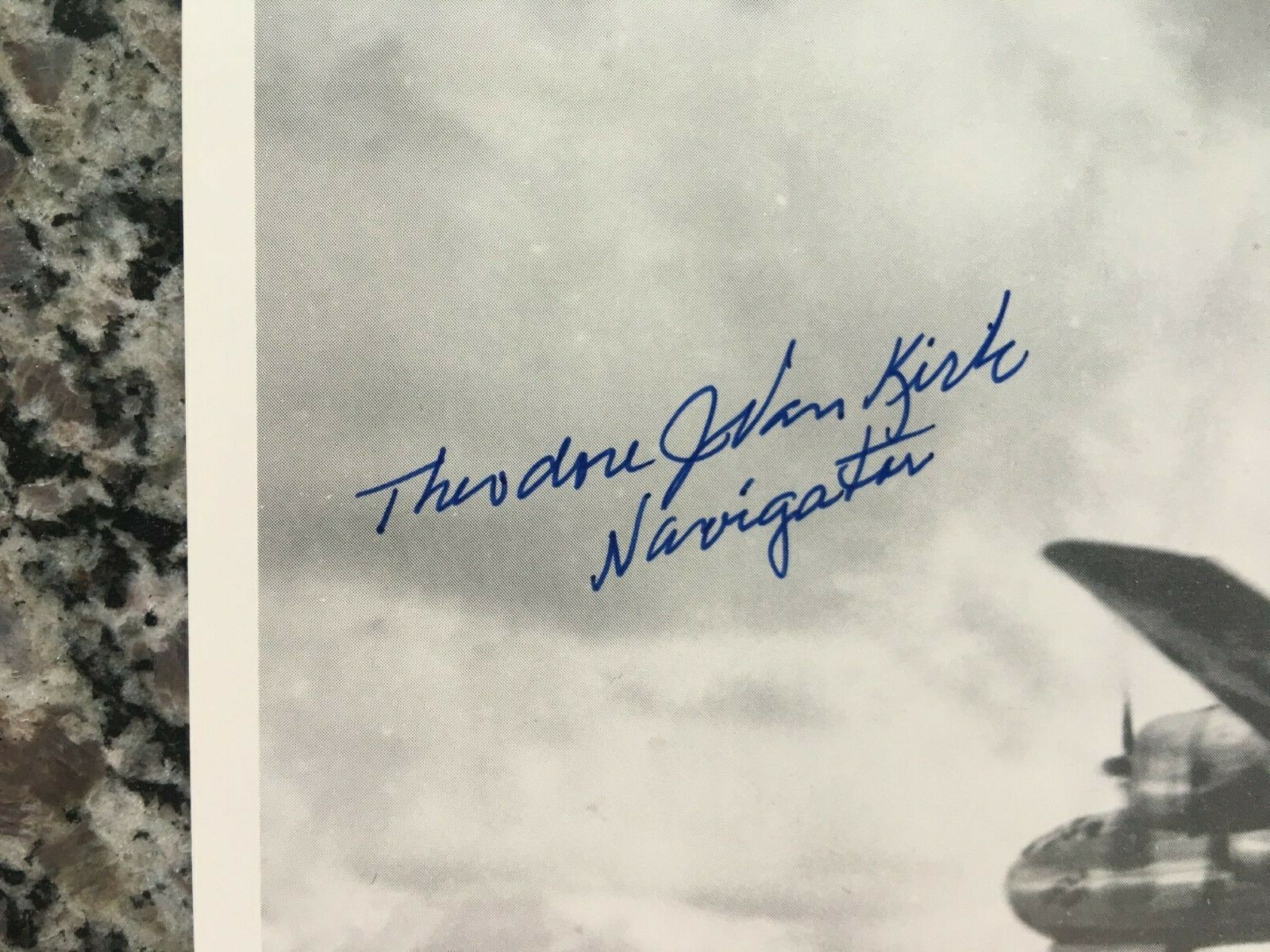 PAUL TIBBETS,DUTCH VAN KIRK & THOMAS FEREBEE ENOLA GAY CREW RARE SIGNED ...