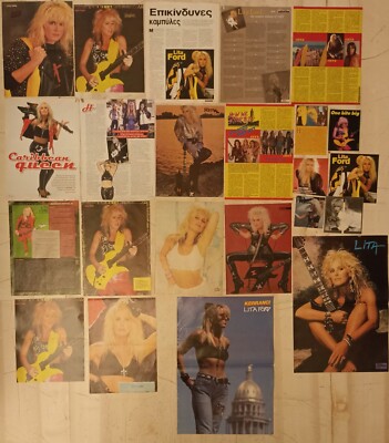LITA FORD Lots Clippings & Posters HARD ROCK HEAVY METAL | eBay