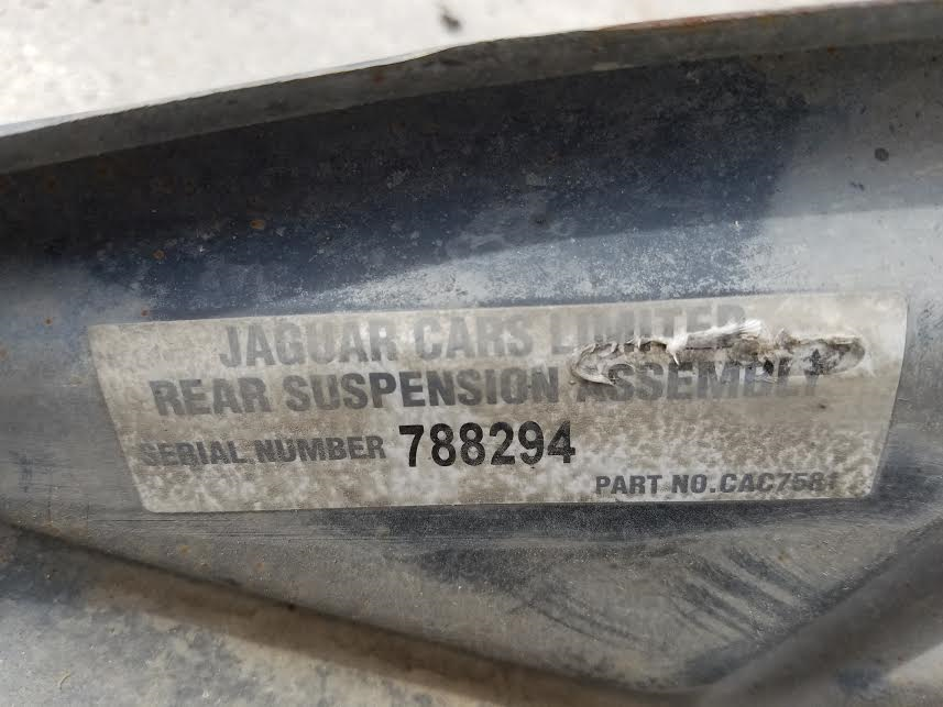 1998 1999 2000 2001 2002 JAGUAR XK8 REAR SUBFRAME CAC7581 | eBay