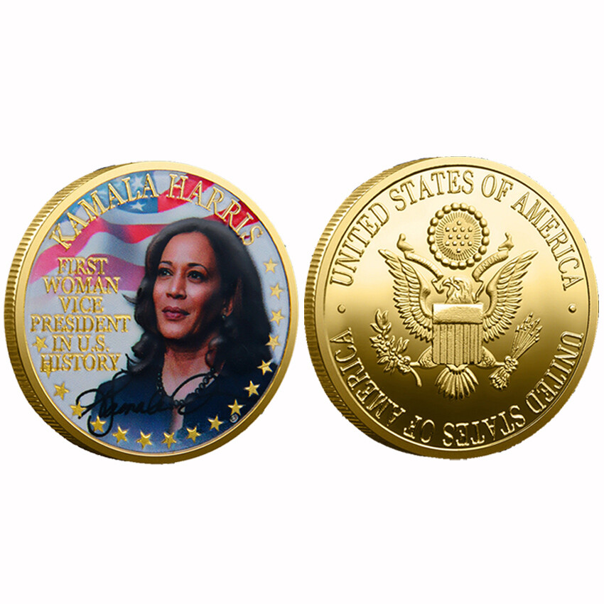 Commemorative Gift Challenge Coin 2024 US 49th Vice President Kamala ...
