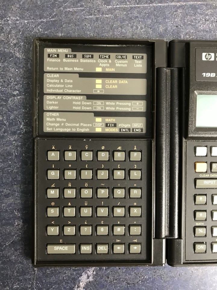 HP 19B II Business Consultant Financial II Calculator - Tested - No ...