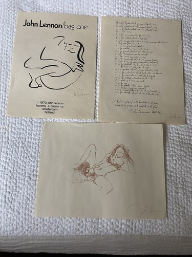 John Lennon’s Bag One Portfolio Prints - 1970 Dutch Edition w/ Original Envelope | eBay