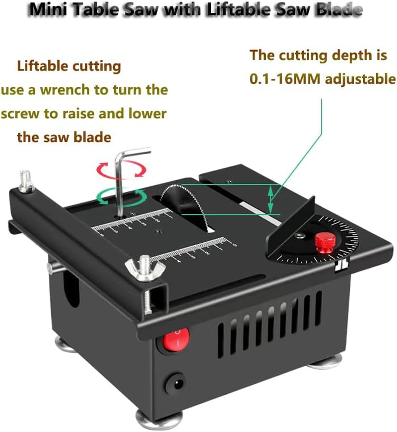 Mini Table Saw, Mini Table Saw for Crafts, Multi Functional Portable ...