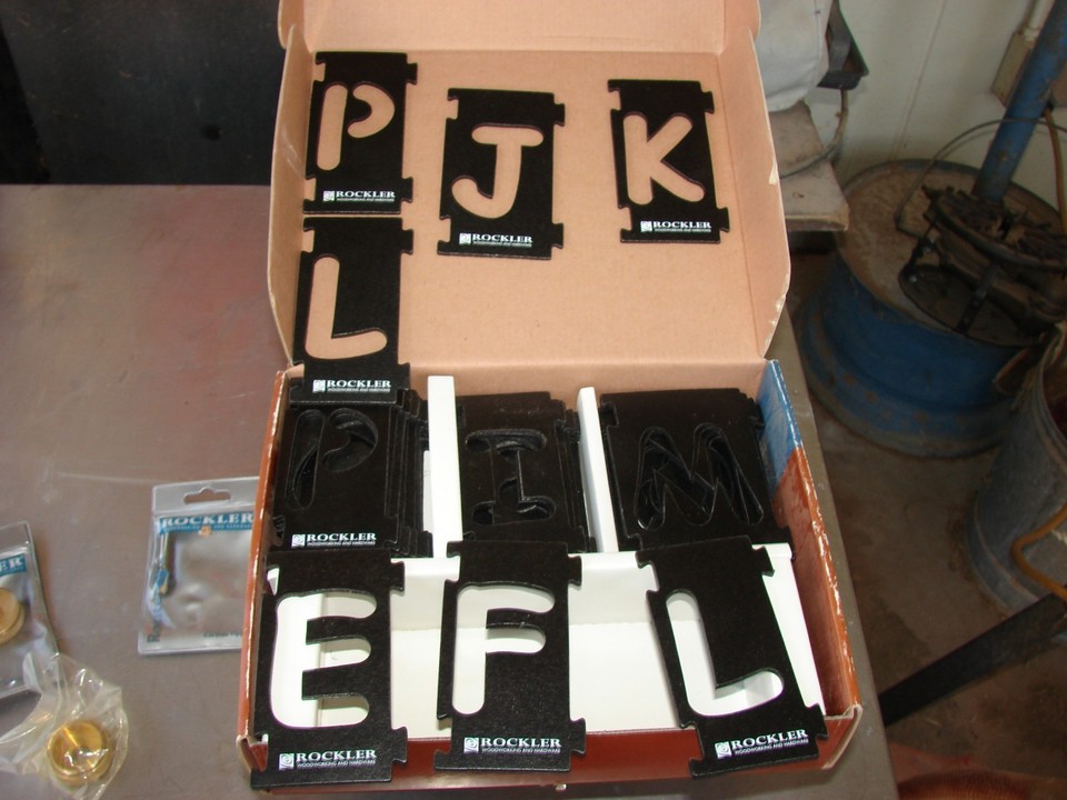 ROCKLER ROUTER STENCIL KITS 30610-LETTERS 30599-#s Etc. 48356-STATE ...