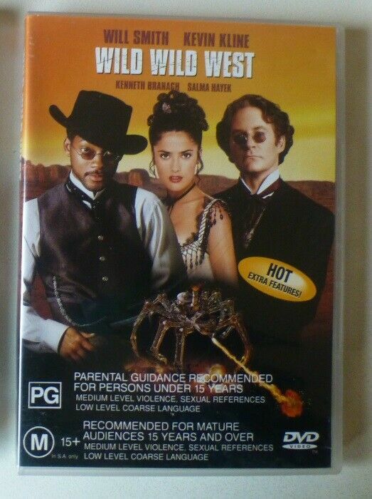 WILD WILD WEST dvd REGION 4 will smith ACTION kevin kline COMEDY salma ...