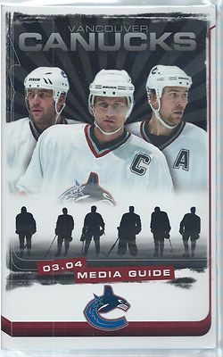 2003-04 Vancouver Canucks NHL Hockey Media Guide Record Book | eBay