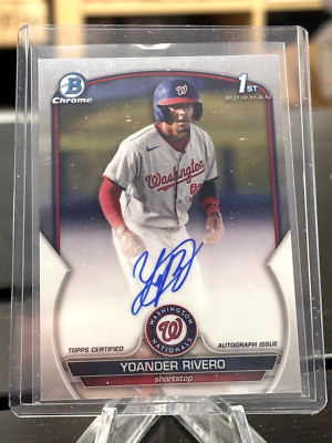 YOANDER RIVERO 2023 BOWMAN CHROME AUTOGRAPH NATIONALS 1ST BOWMAN | eBay