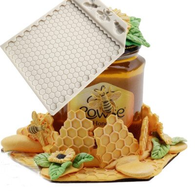 Bee Comb Silicone Fondant Mould Cake Mat Sugar Craft Chocolate Baking ...
