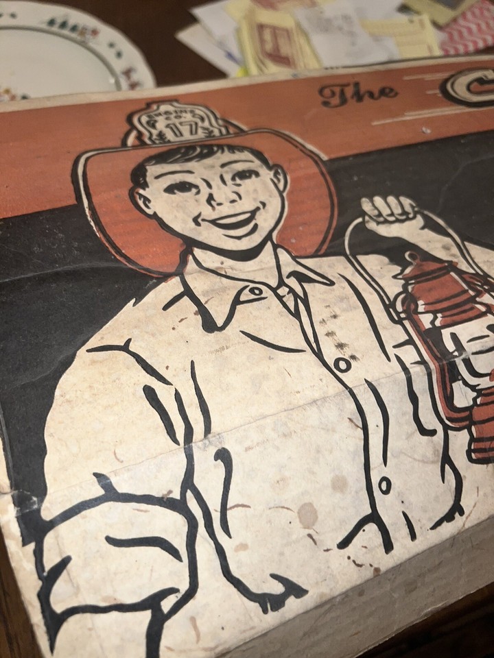 Vintage c1960's “The Chief" Fire engine set nearly complete in Orig box ...