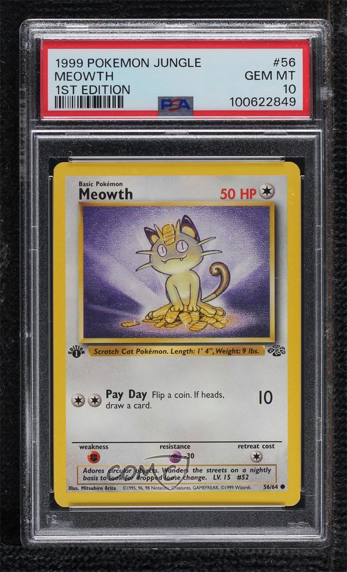 Meowth 1999 Jungle #56/64 1st Edition Price Guide - Sports Card Investor