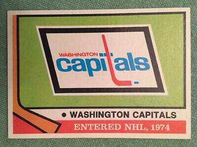 1974-75 Topps NHL Washington Capitals Team logo card #256 NMT | eBay