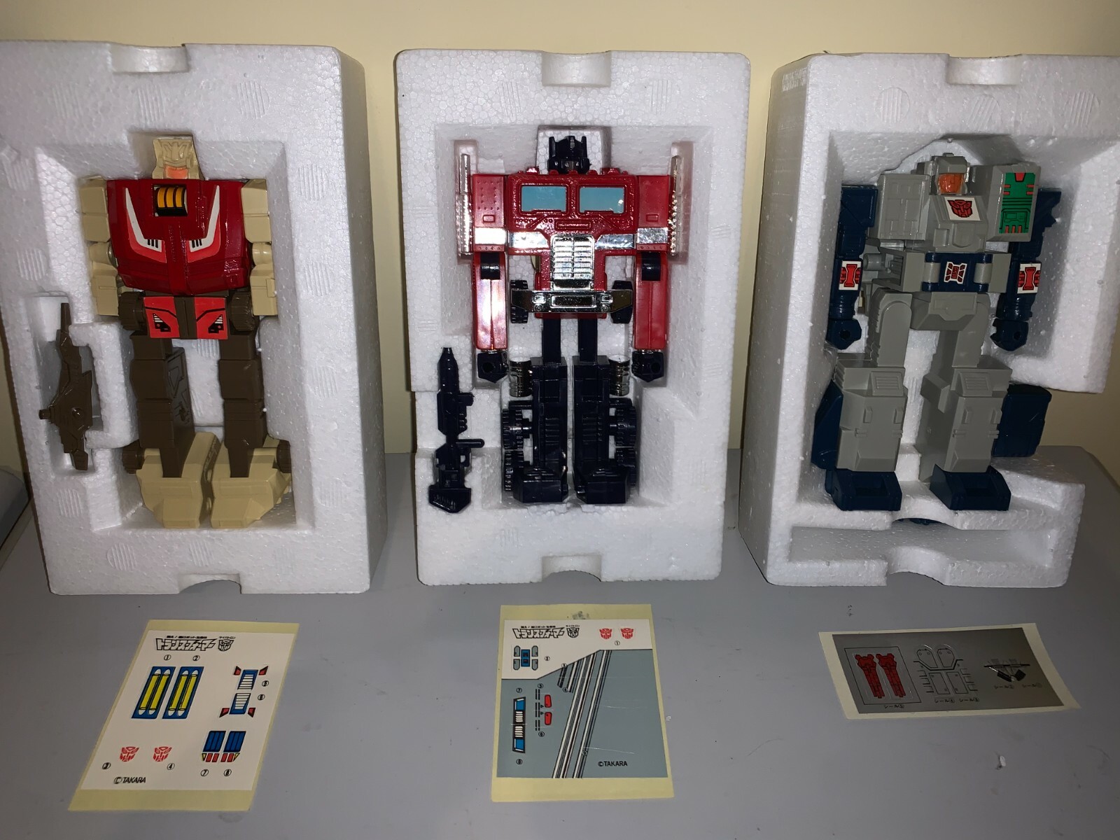 Transformers Takara JR Hero Set Chromedome Optimus Prime Fortress ...