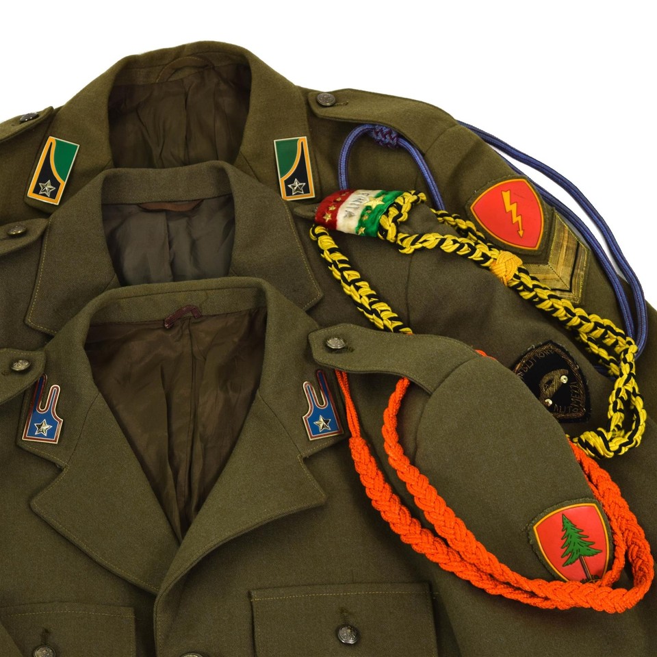 Original Italian Army Parade Dress Jacket Wool Military Tunic Brown | eBay