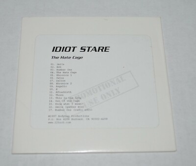 Idiot Stare - The Hate Cage (1997) (industrial, techno) Rare promo! | eBay