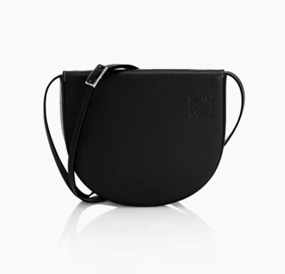 Loewe Heel Saddle Leather Bag NWT $950 Black | eBay