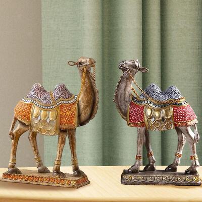 Camel Figurine Collectible Camel Animal Statue for Bookshelf Fireplace ...