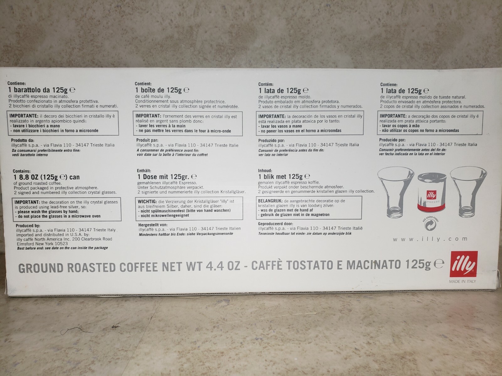 Illy Freddo Serse Roma Coffee Glasses Art Collection 2005 VERY RARE SET ...