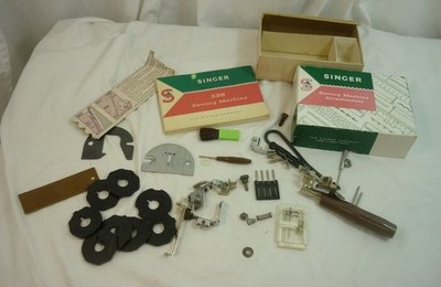 Lot 8 Singer sewing Machine Flat Cams + Misc Attachments 25H020 | eBay